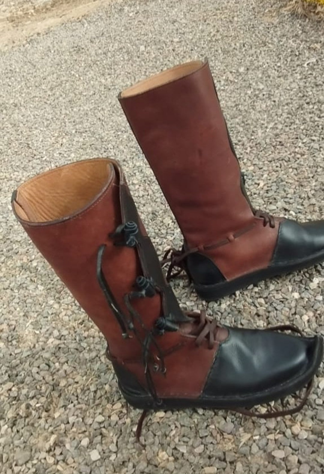 Vikings Leather Boots. Medieval Boots. Renaissance Festival Boots - Etsy