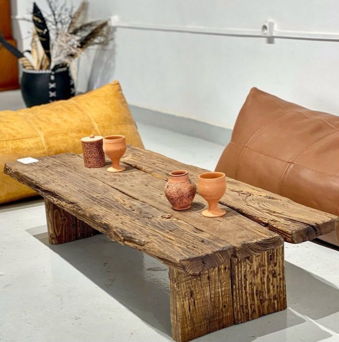 CUSTOM WOODEN TABLE, Wood Coffee Table Rustic Reclaimed Wood Furniture ...