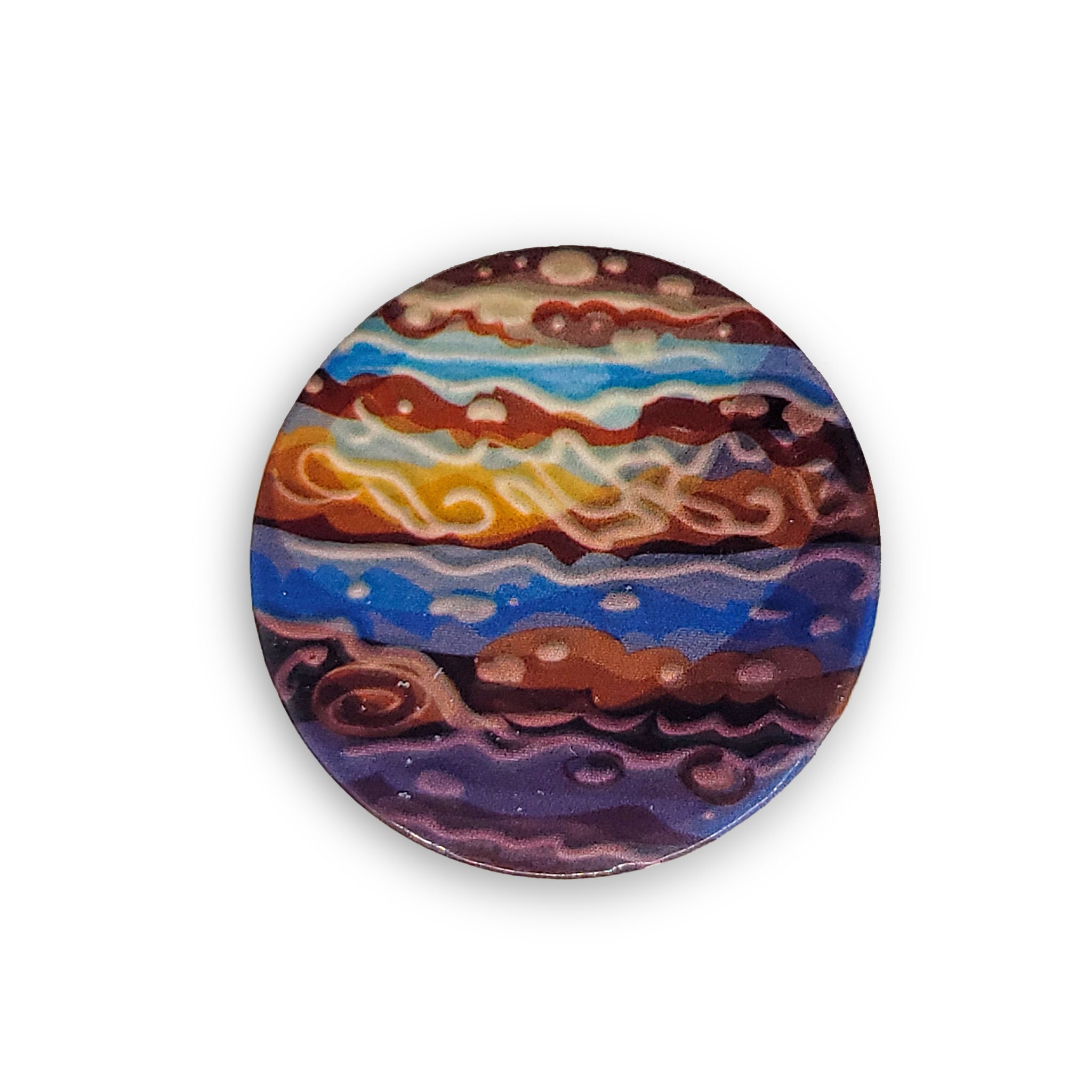 Planetary Textured Enamel Pins - Etsy