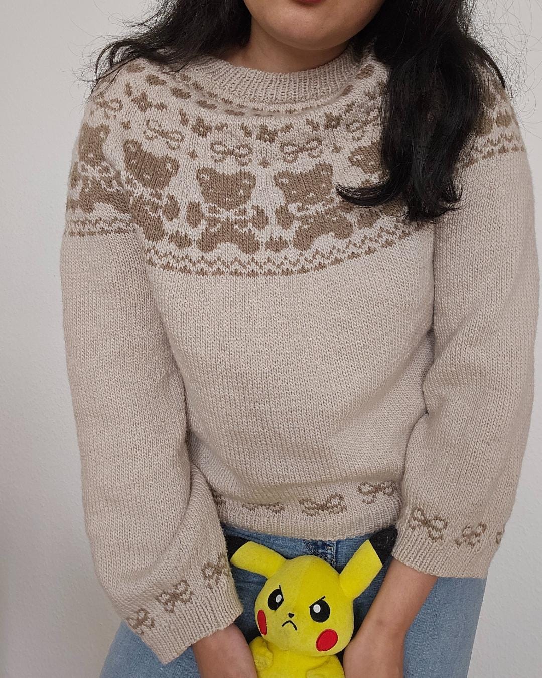 Beary Cute Sweater Knitting Pattern - Etsy