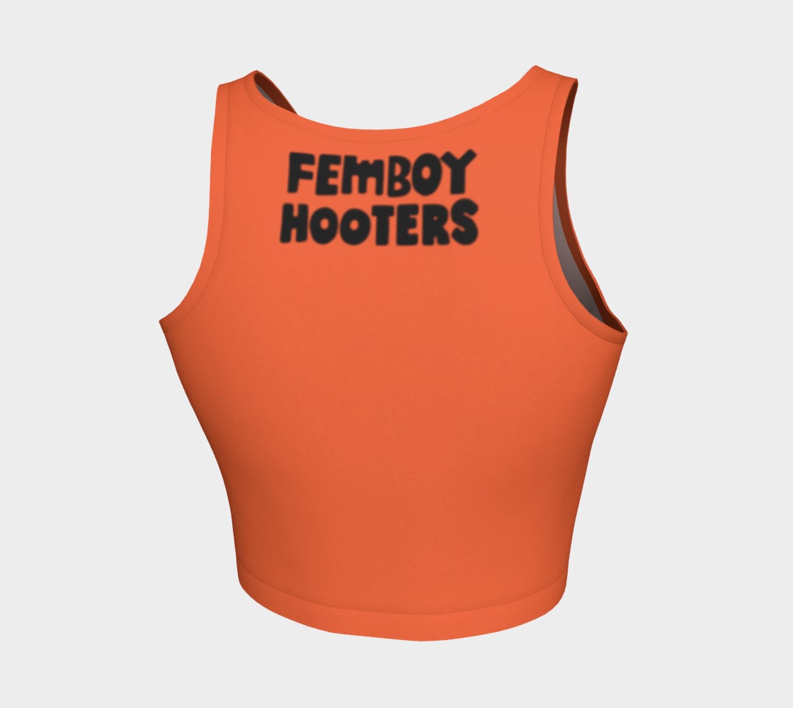 FEMBOY HOOTERS - Hooters LOGO Crop Top - Printed Restaurant Goth ...