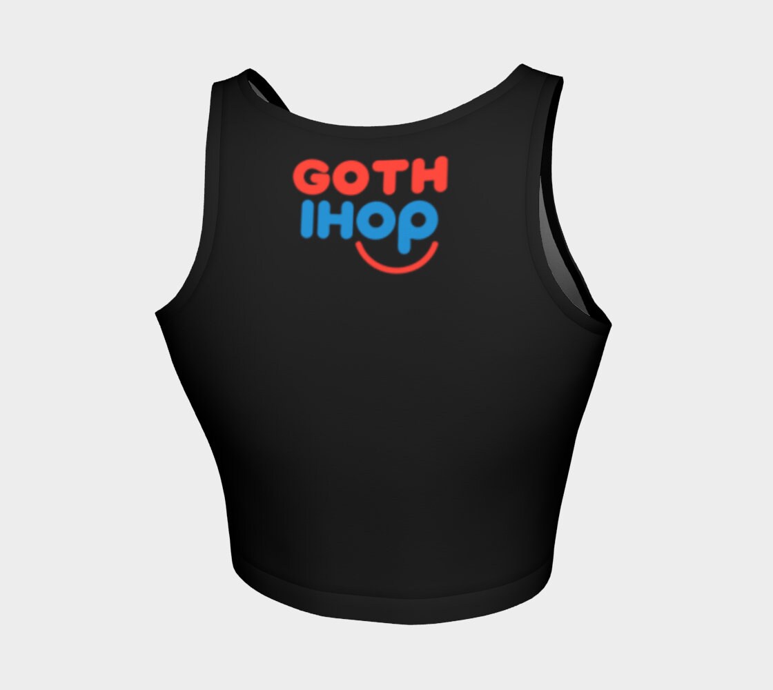 IGOTH - IHOP LOGO Crop Top - Printed Restaurant Goth Uniform Top - Etsy