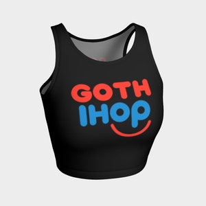 IGOTH - IHOP LOGO Crop Top - Printed Restaurant Goth Uniform Top - Etsy