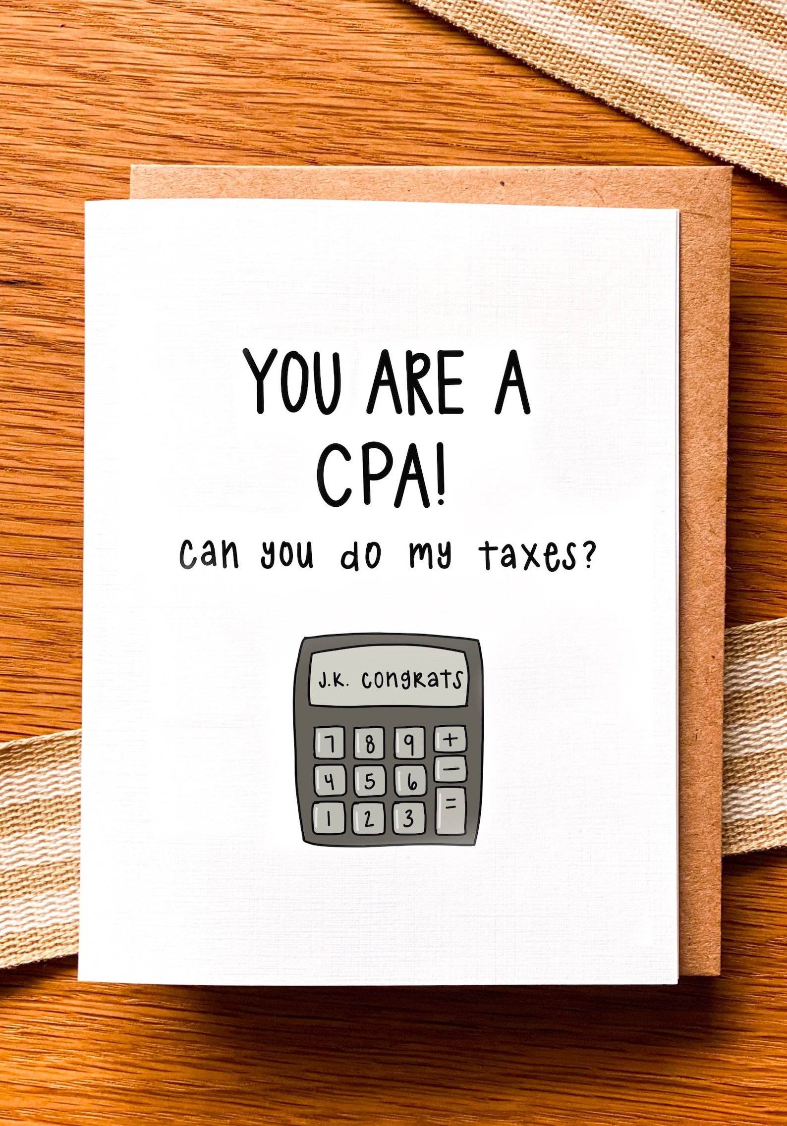 CPA Card Congrats on Passing CPA Accountant Can You Do - Etsy
