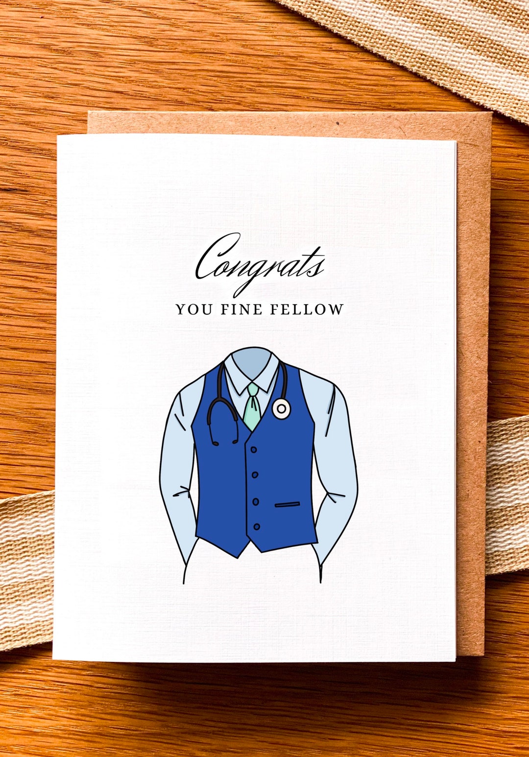Fellowship Card - Congrats You Fine Fellow - Doctor Card - Medical ...