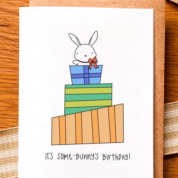 Bunny Pun Card - Etsy