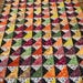 Handmade 'mardi Gras Triangle' Quilt - Etsy