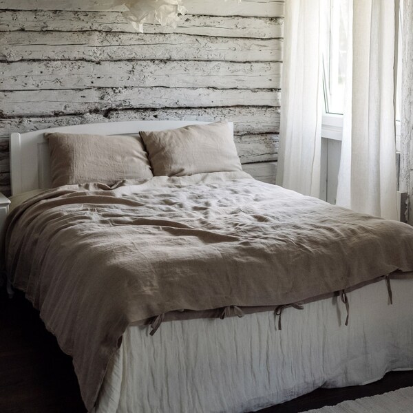 Washed Linen Bedding - Etsy