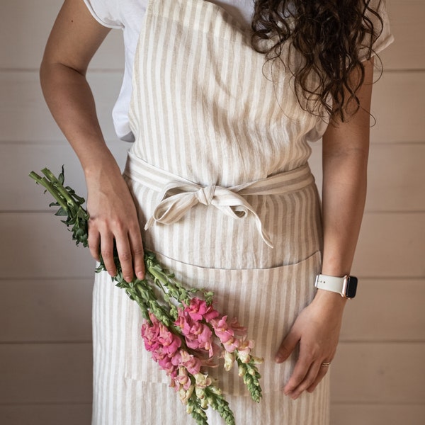Natural Linen Apron - Etsy