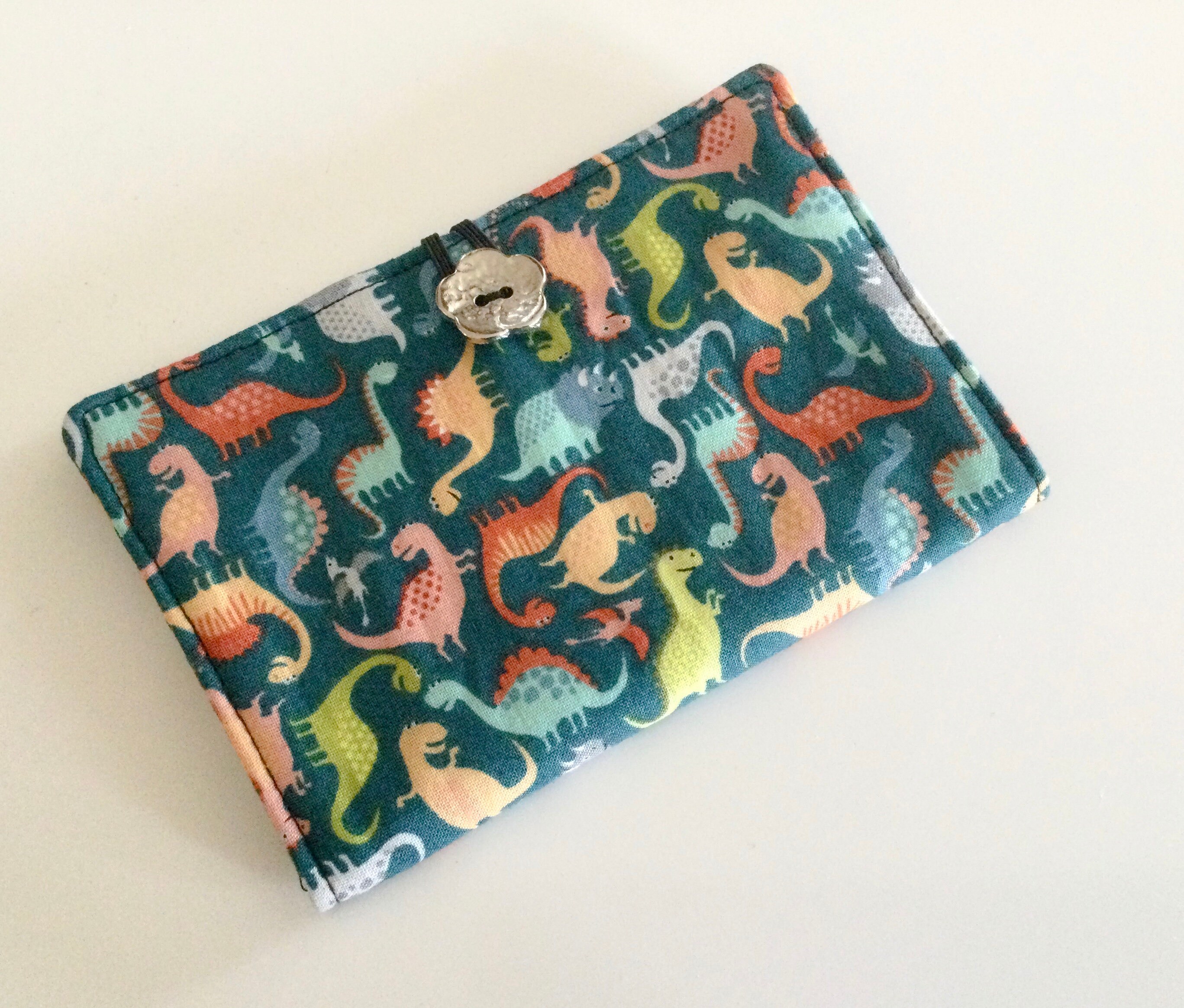 Dinosaur Wallet. Bifold Credit Card Wallet with Zipper Pocket. | Etsy