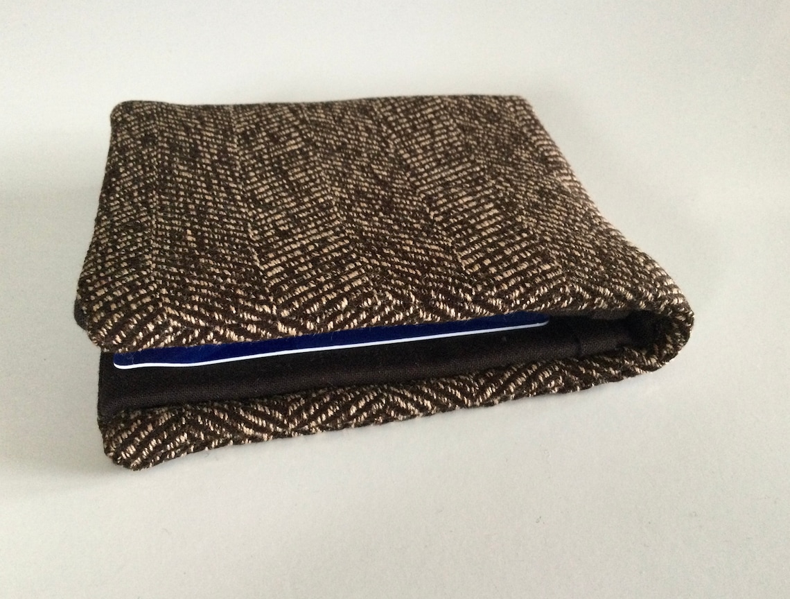 Bifold Fabric Wallet for Men. Herringbone. Card Wallet. Money | Etsy