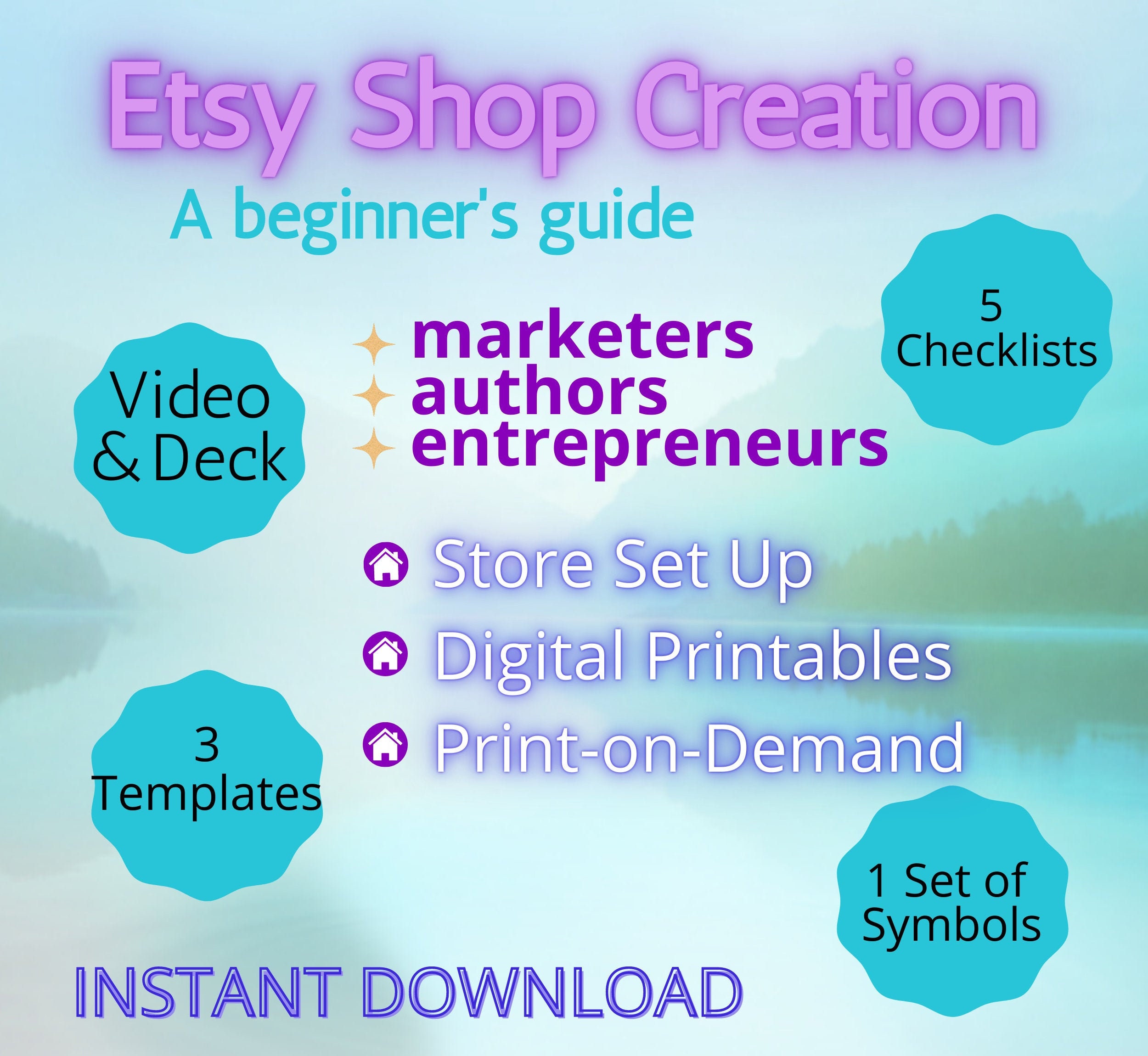Etsy Shop Set up How-to Video Listing Tips 5 Checklists 3 Templates ...