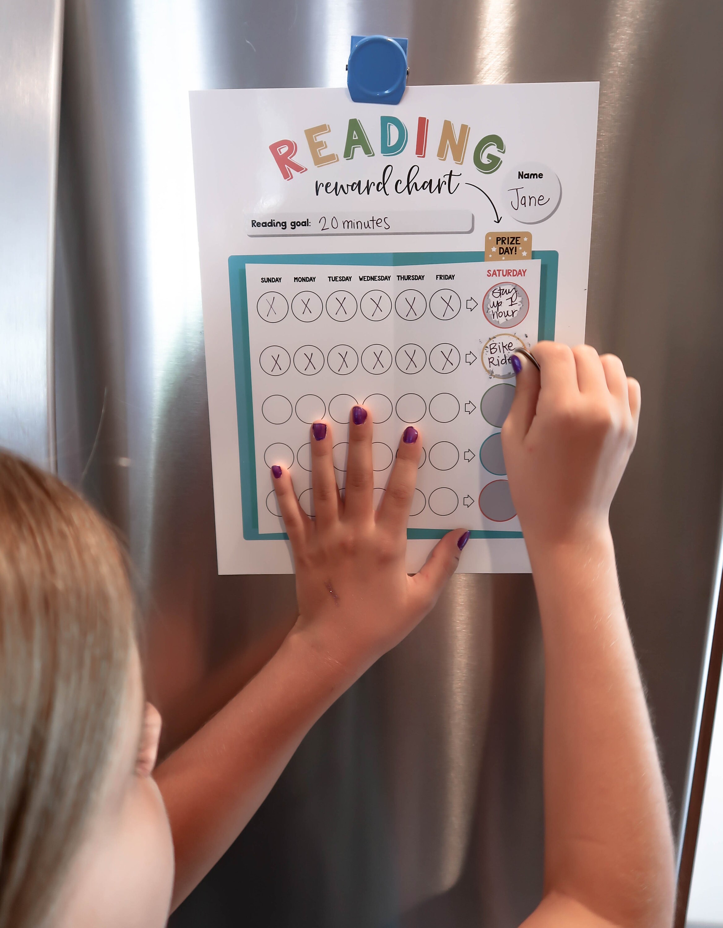 Scratch off Rewards Reading Chart 2 Pk, Kids Reward Chart, Reading ...