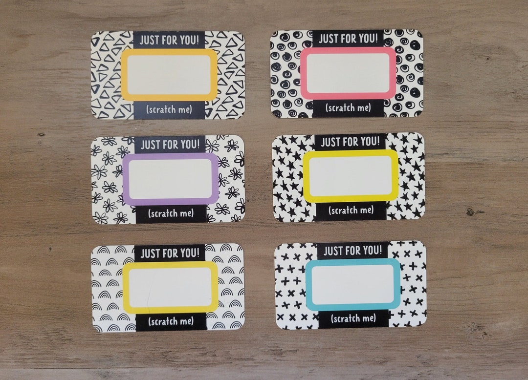 Scratch off Cards, Lunch Box Scratch off CARDS, Positive Affirmation ...