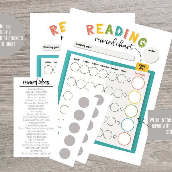 Reading Reward Chart - Etsy