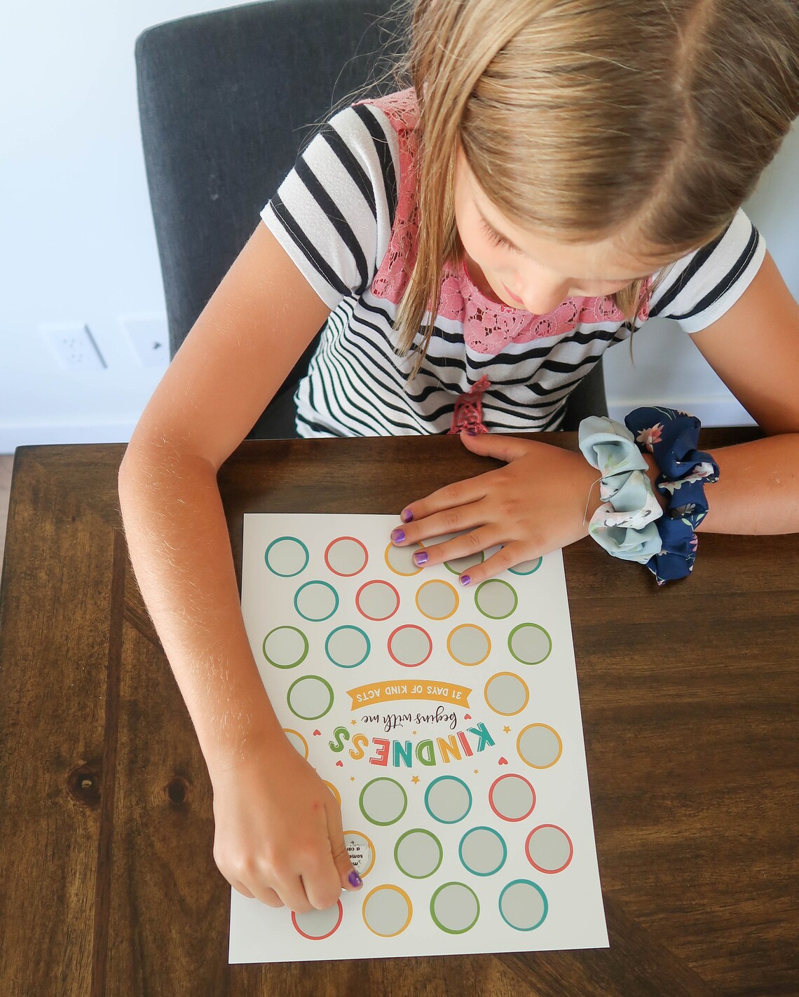 KINDNESS CHART Kids Chore Chart Scratch-off Chart 31 Days - Etsy