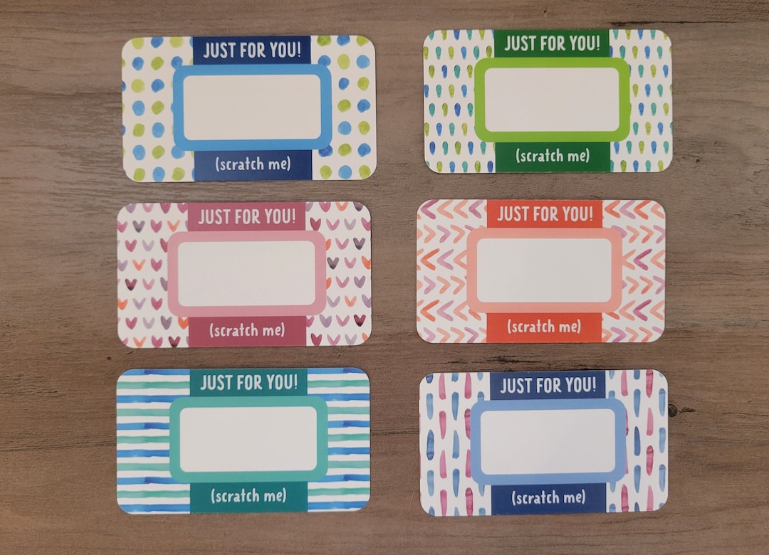 Scratch off Coupons 20 Pack Scratch off Cards Scratch and - Etsy