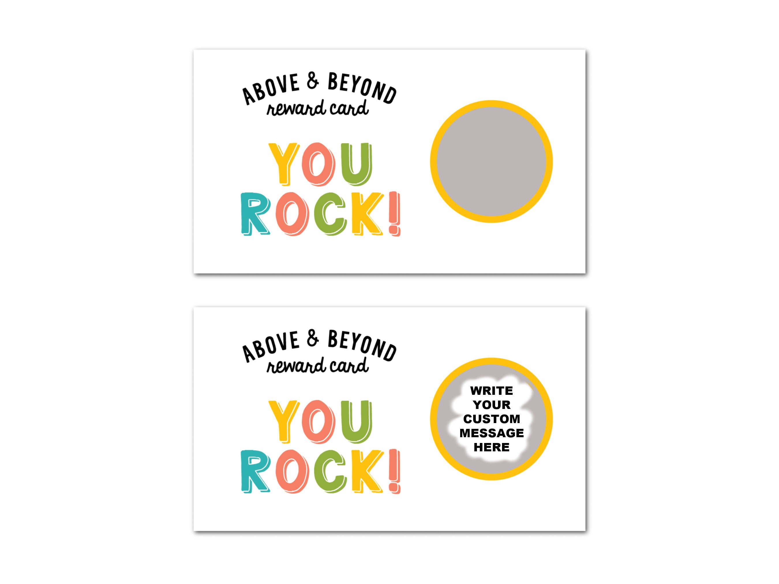 Scratch off Reward Cards Teacher - Etsy