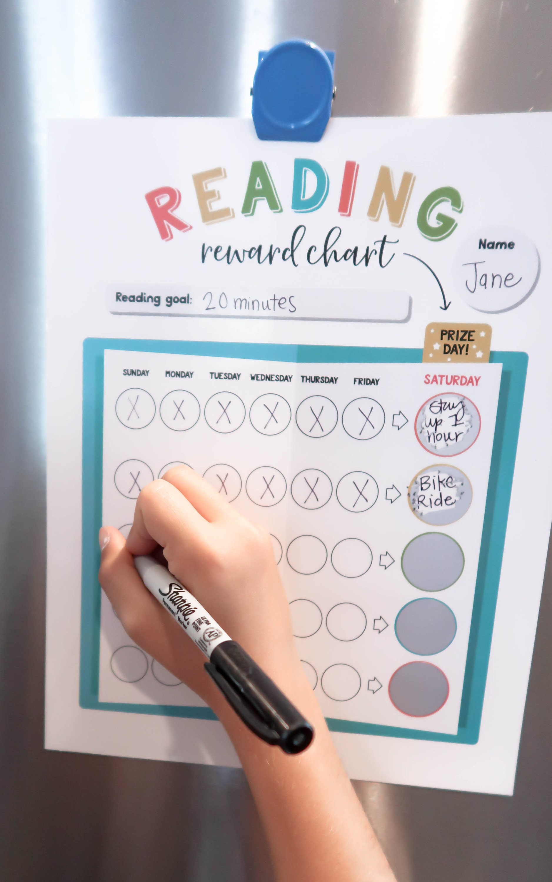 Scratch off Rewards Reading Chart 2 Pk, Kids Reward Chart, Reading ...