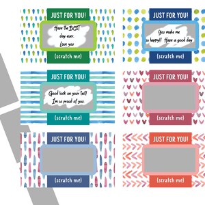 Scratch off Coupons 20 Pack, Scratch off Cards, Scratch and Reveal Note ...