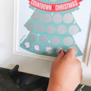 Scratch OFF Christmas Tree Advent Calendar, Christmas Countdown ...