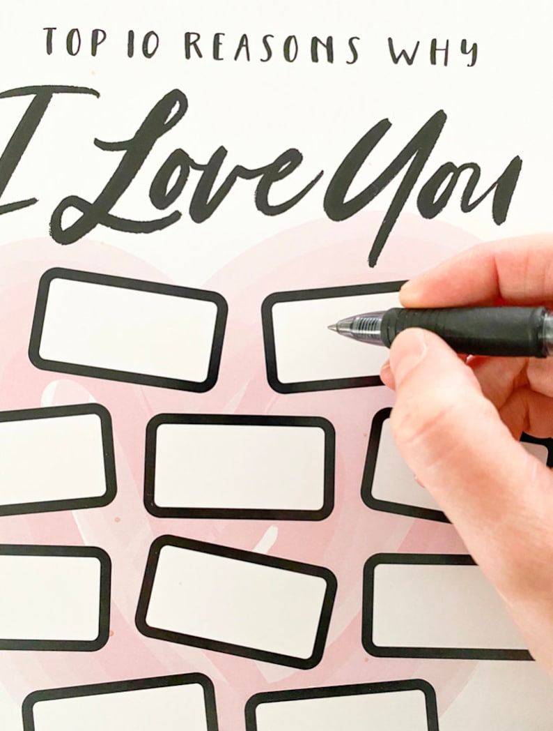 Scratch and Reveal 10 Reasons Why I Love You, Personalized Gift ...