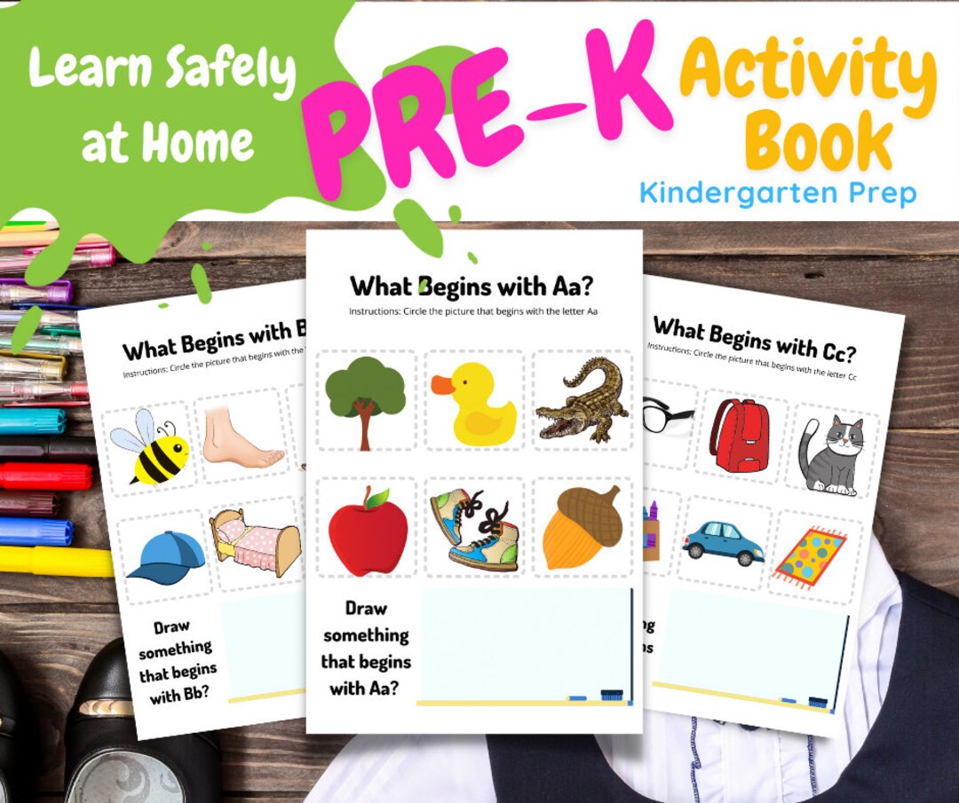 Toddler Learning Worksheet. Printable Toddler Busy Book. Toddler ABC ...