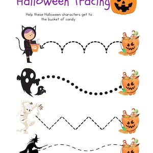 Halloween Busy Binder Printable Activities for Preschool Educational ...