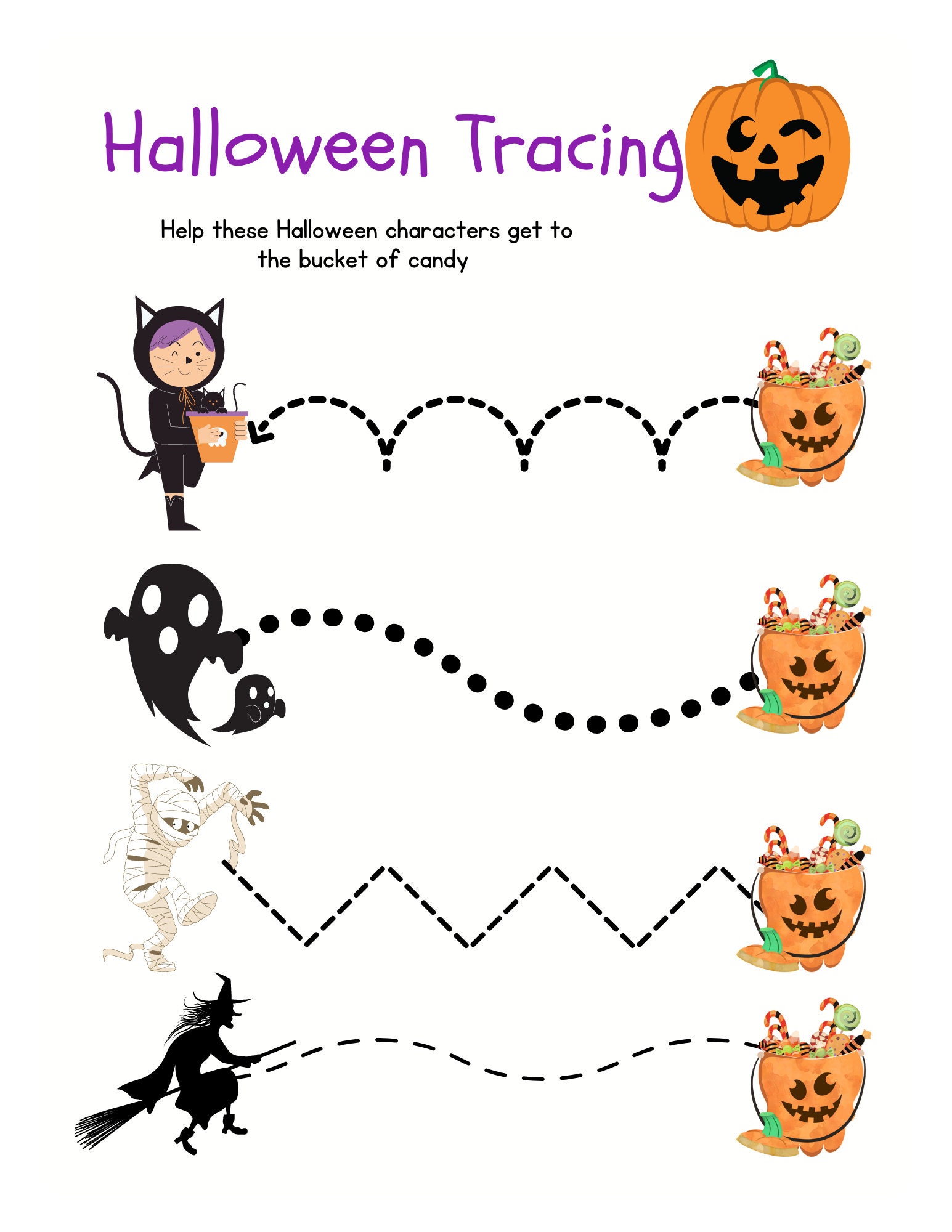 Halloween Busy Binder Printable Activities for Preschool Educational ...