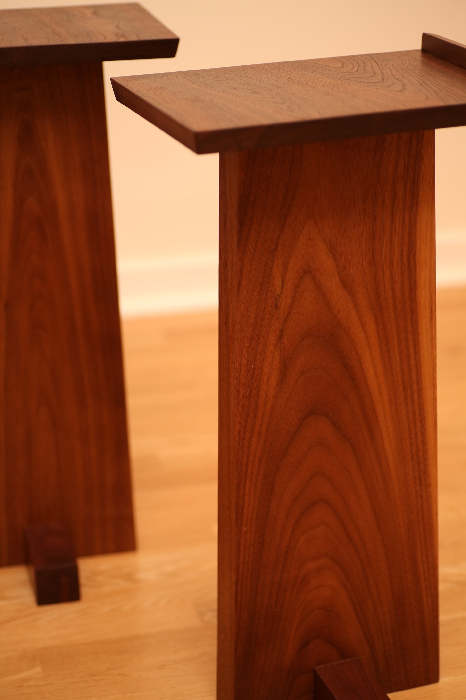 Tall Speaker Stands Walnut Hardwood - Etsy