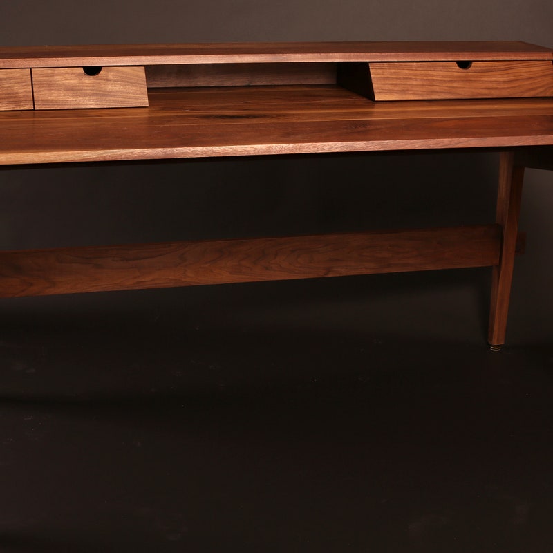 Walnut Desk - Etsy