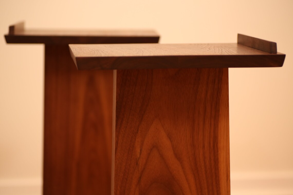 Tall Speaker Stands Walnut Hardwood - Etsy