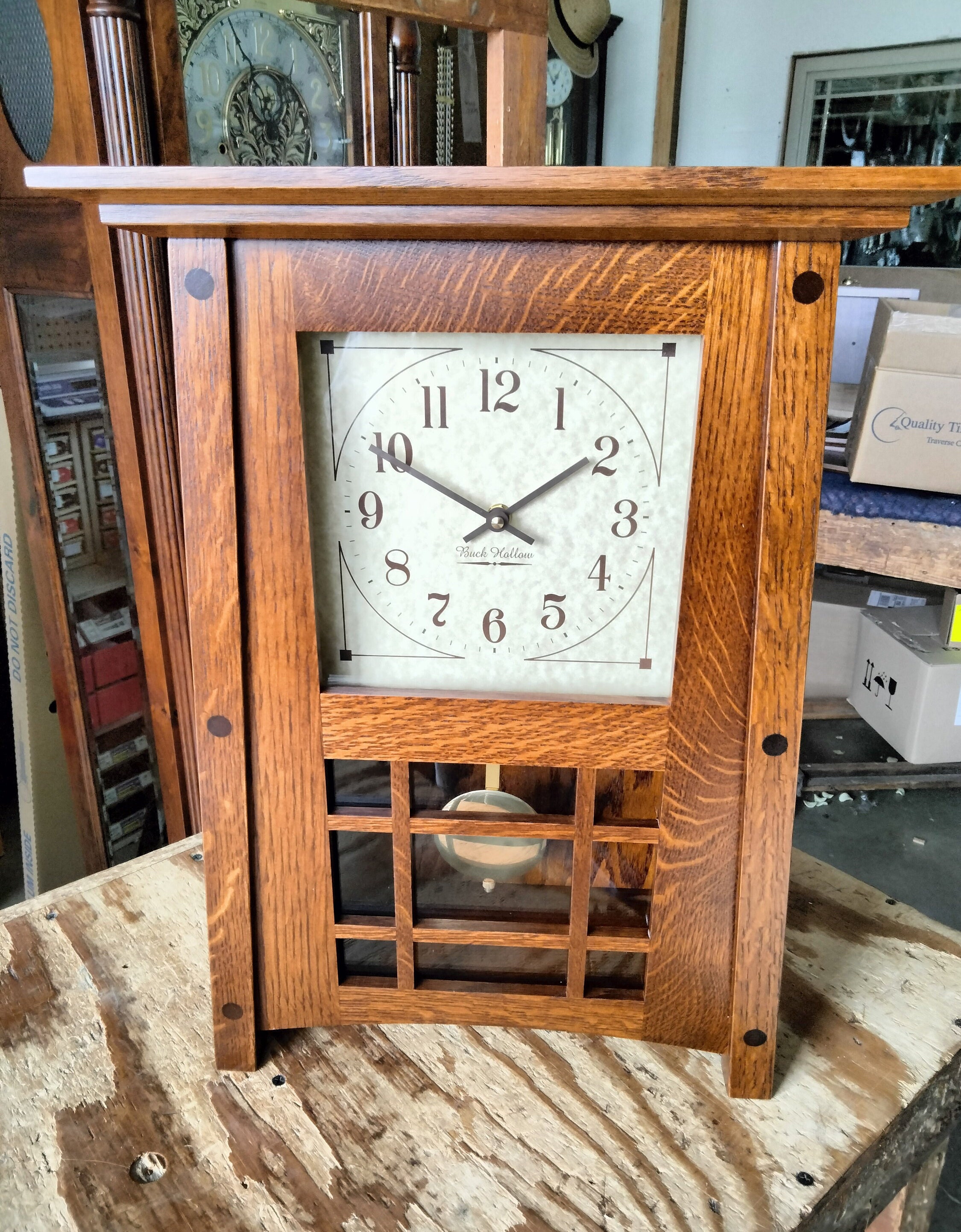 Mantle Clock Amish Crafted - Etsy