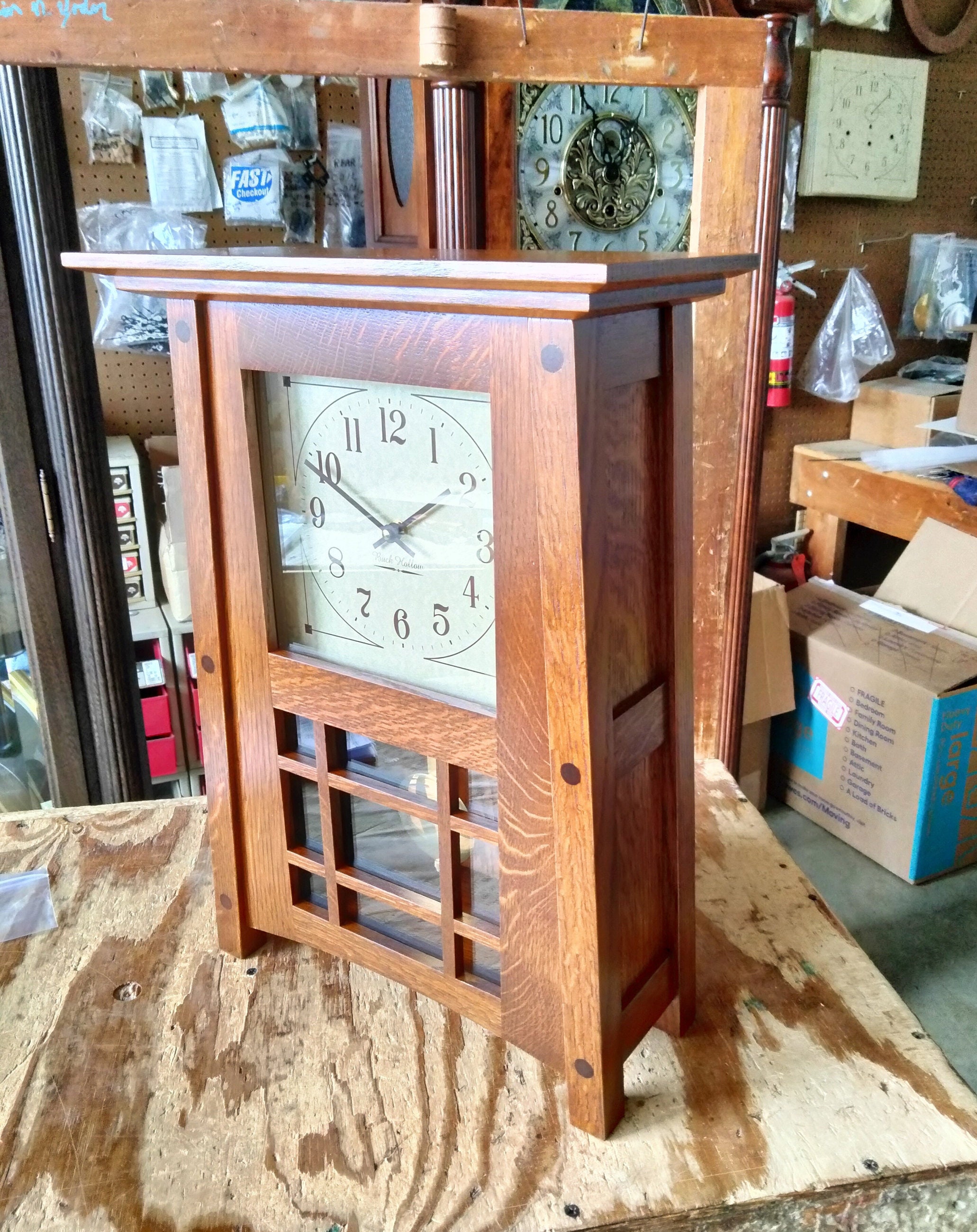 Mantle Clock Amish Crafted - Etsy