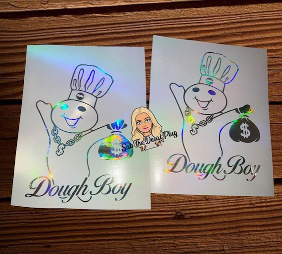 Bumper Stickers Paper Dough Boy Money Bag Vinyl Decal Sticker Dough Boy ...