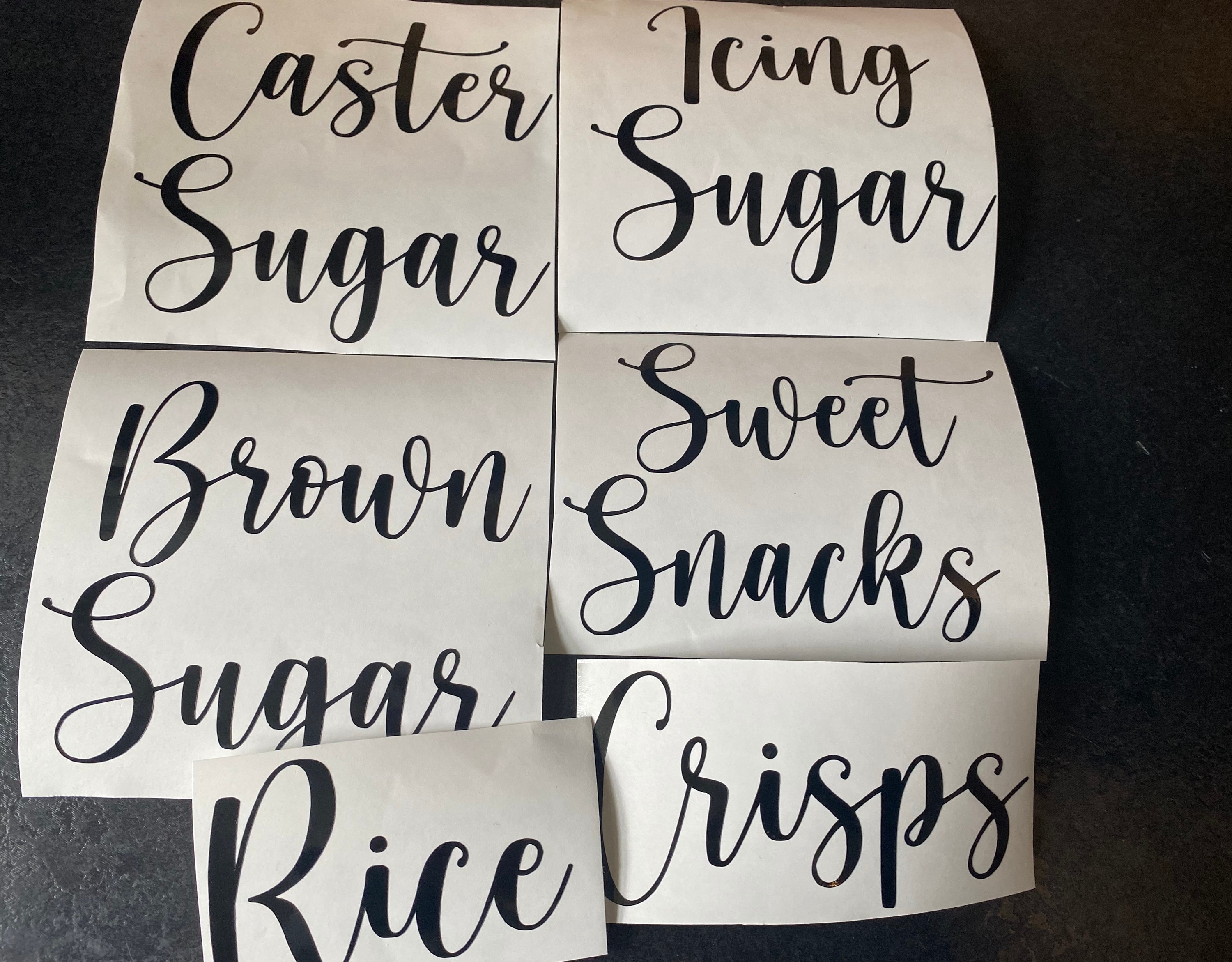 Pantry Labels Kitchen Container Decal Organisation - Etsy UK