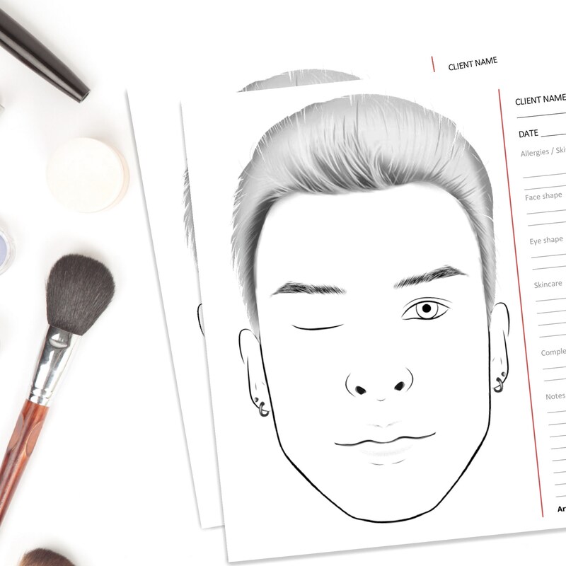 Make up Practice Sheets - Etsy