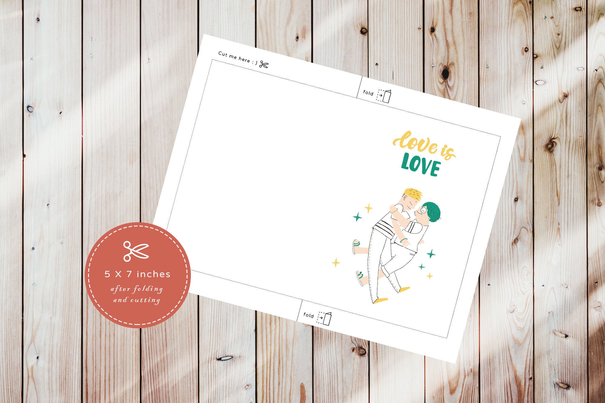 Rainbow Card LGBTQ Valentines Day Gift Love is Love Gay Engagement Card ...