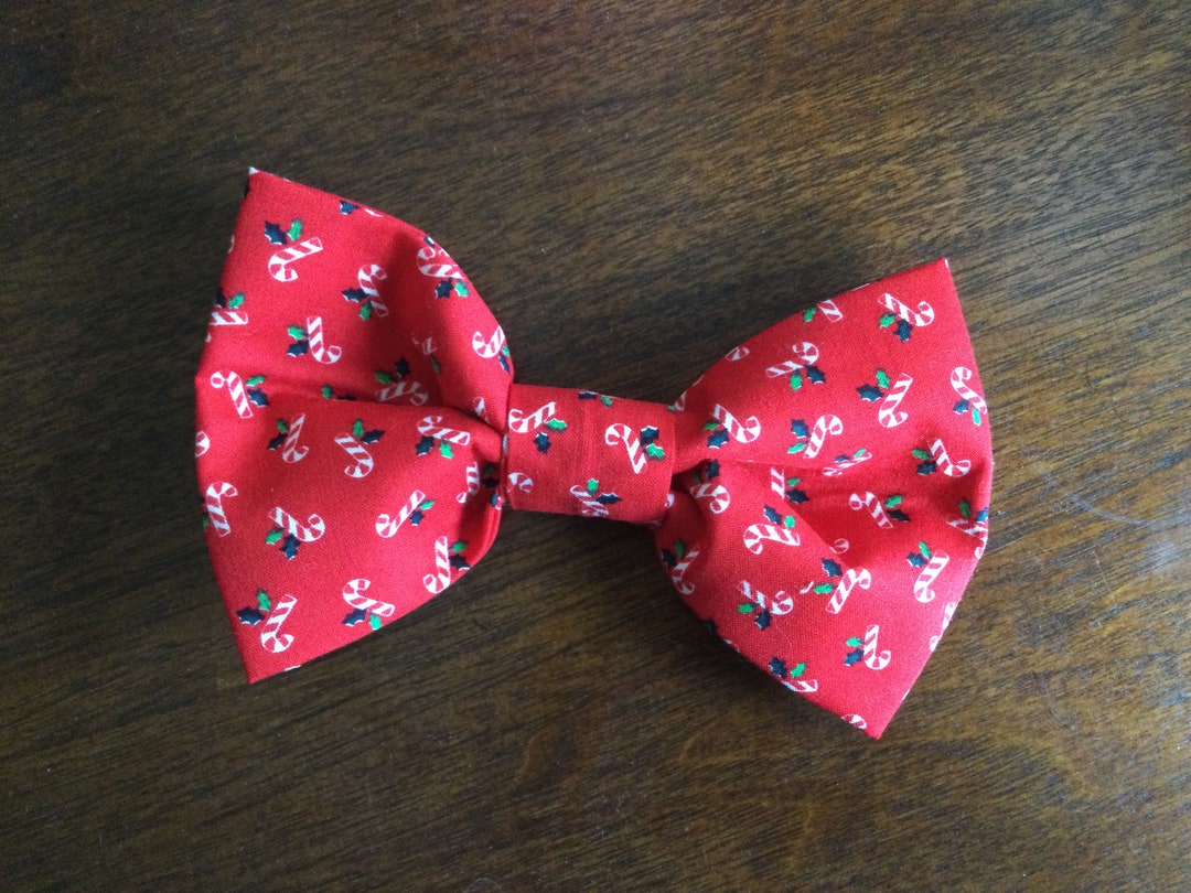 Candy Cane Bow Tie - Etsy
