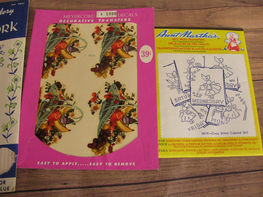 Vintage 95 DMC Stitcher's Color Guide-colonial Girl Cross Stitch ...