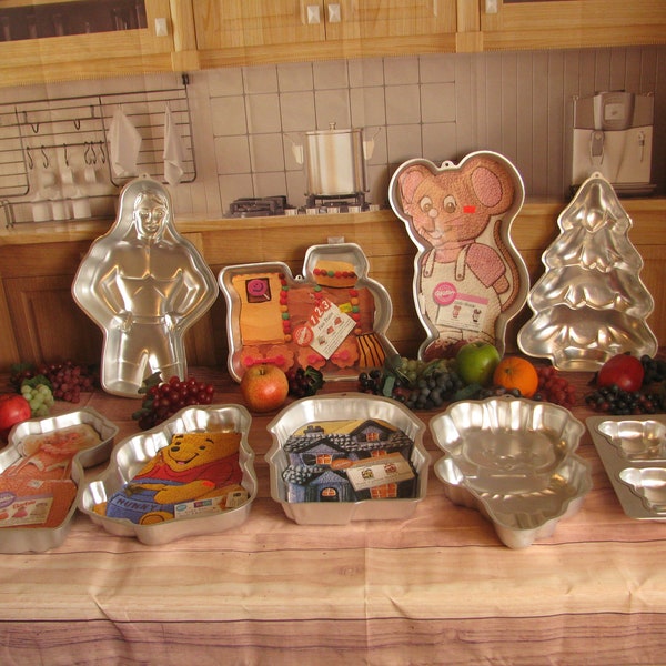 Vintage Character Cake Pans - Etsy