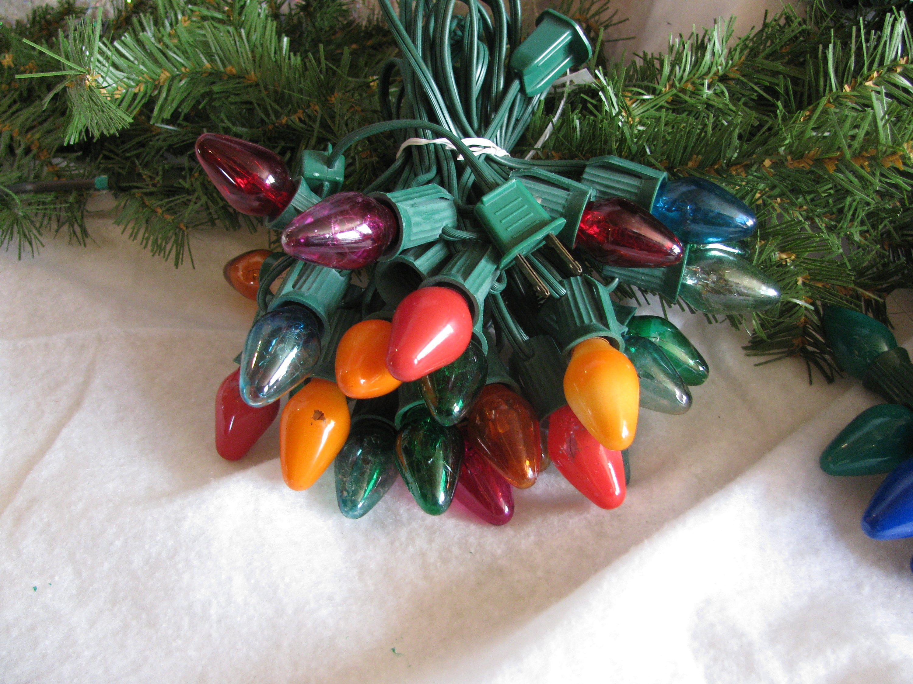 Vintage Holiday Light Sets-ge and Noma-indoor and Outdoor-multi Color ...