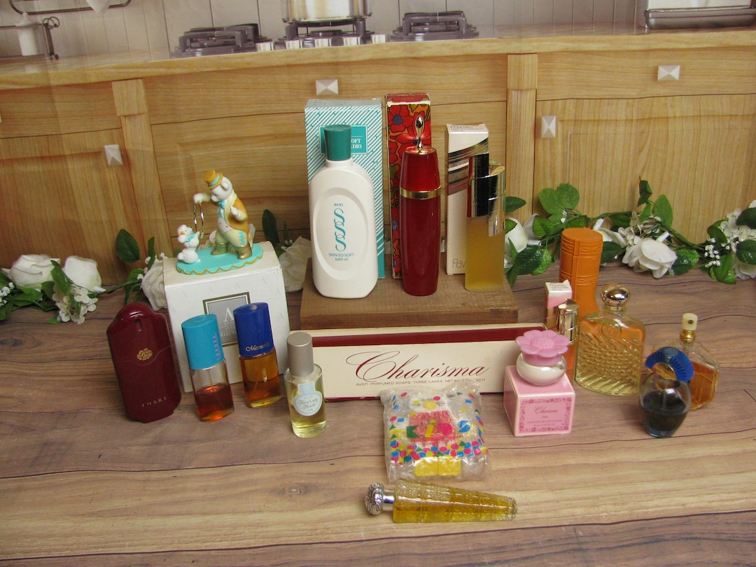 Vintage Avon Colognes and Perfumes-skin so Soft Radio-charisma-pavi Elle-trailing Arbutus-rare ...