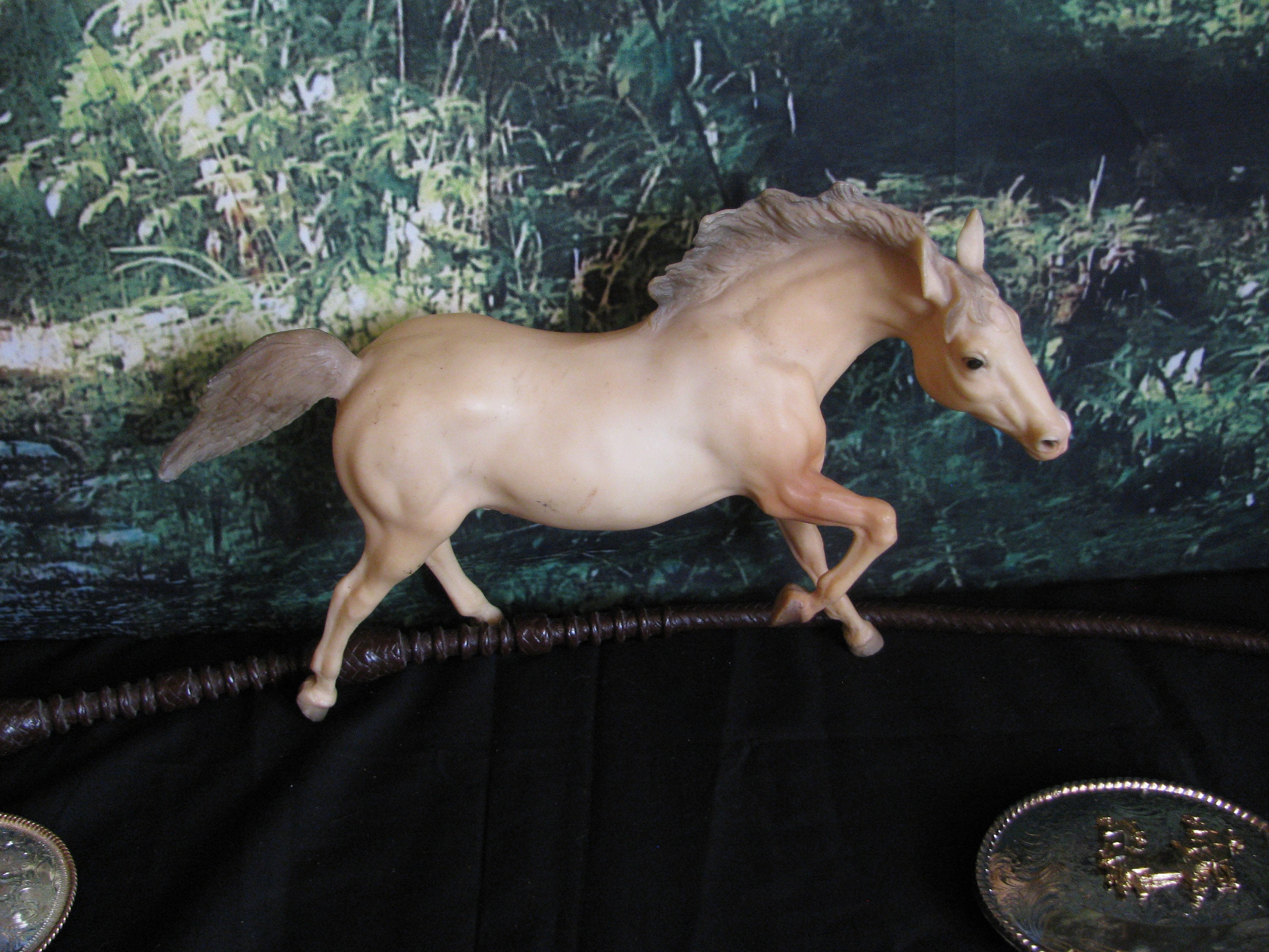 Vintage 1982 Breyer 210 Alabaster Running Unicorn Modded Back to 125 ...