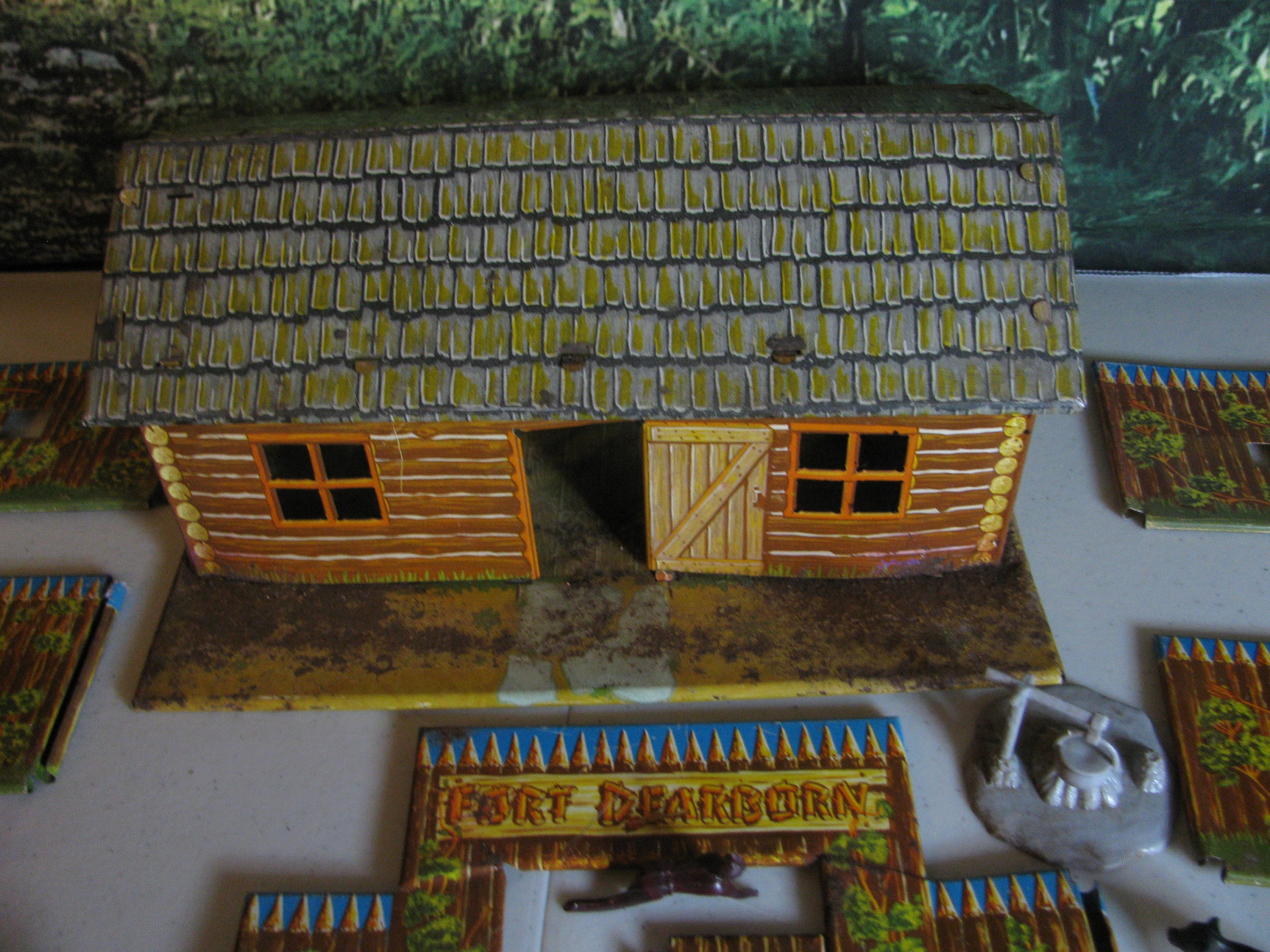 Vintage Marx Wild West Fort Dearborn Playset-original 1950s Edition-tin ...