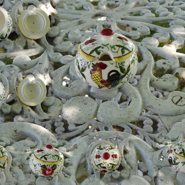 Rooster and Roses - Etsy