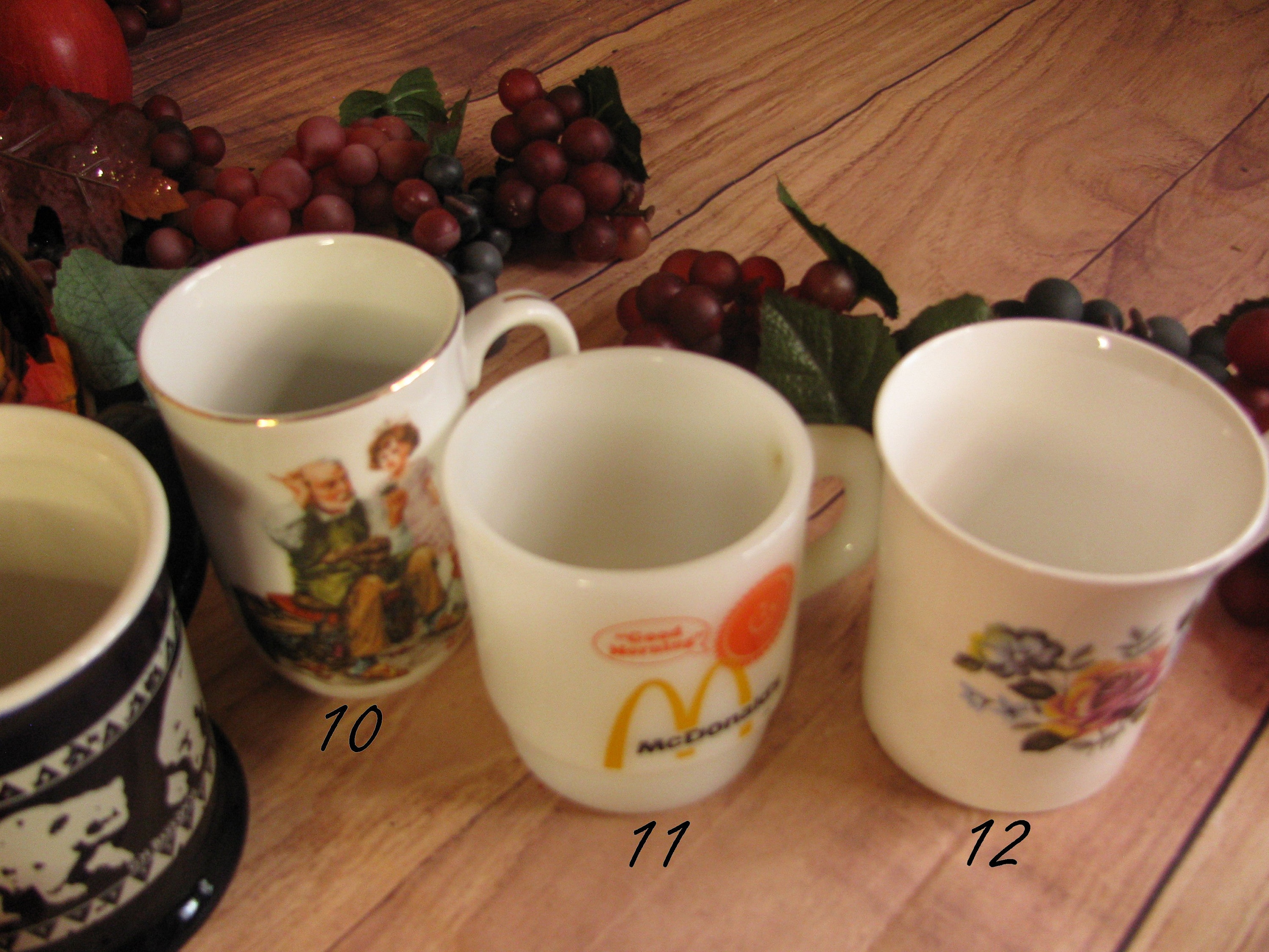 Mcdonalds Starbucks Ihopi Mugs Vintage Mugs-mikasa otagiri Japan Trees-griffiss Afb-portobello ...