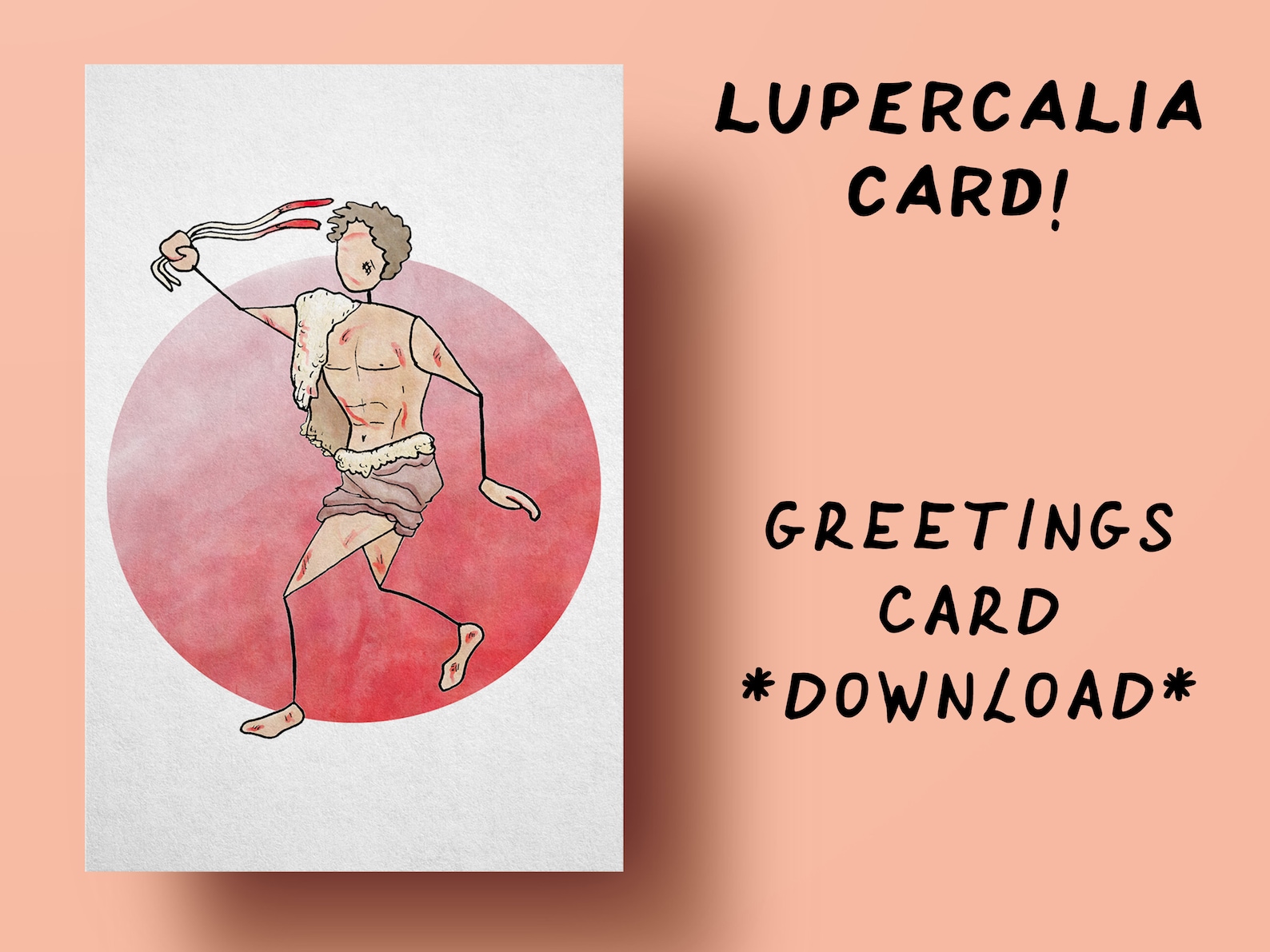 Lupercalia Greetings Card - Download PDF and Image File to Make Your ...