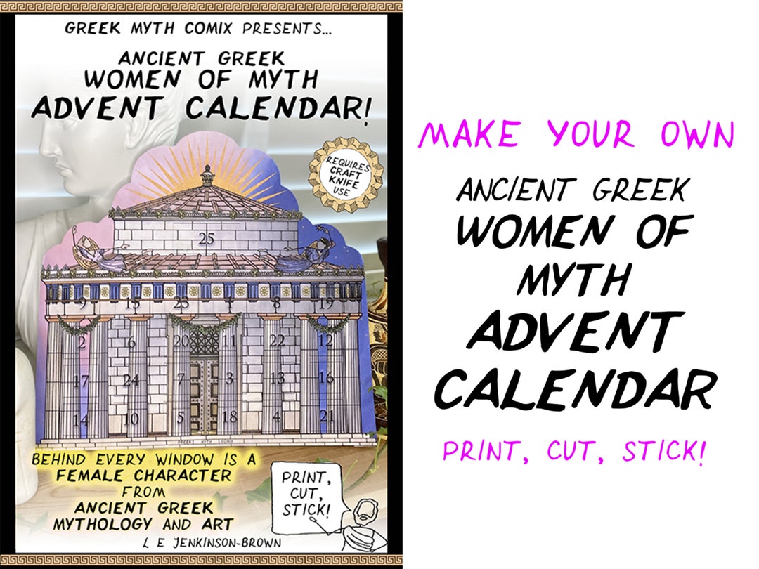 Ancient Greek Women of Myth Advent Calendar - Digital Download to Make ...