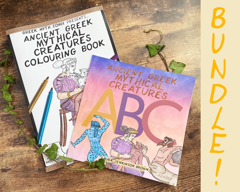 Ancient Greek Mythical Creatures Colouring and ABC Christmas Book ...